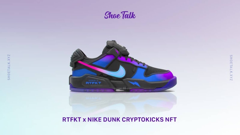 아티팩트 스튜디오 x 나이키 NFT, RTFKT x NIKE DUNK CRYPTOKICKS NFT