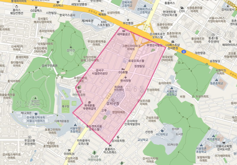 입지분석1호프집서울강서구강서구청부근서울시우리마을상권