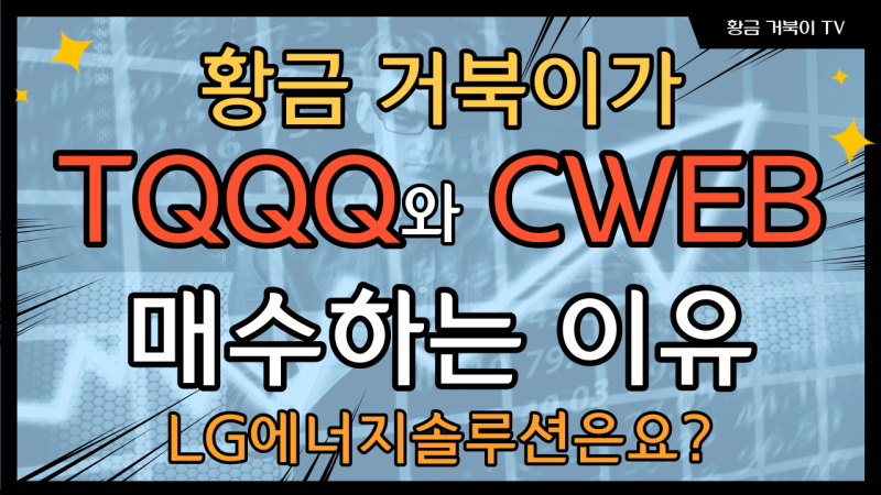 황금 거북이가 TQQQ와 CWEB를 매수하는 진짜 이유? LG에너지솔루션 종목 분석까지?