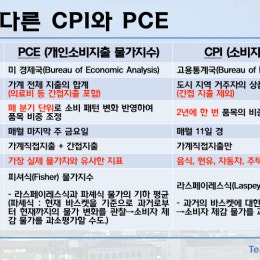 닮은 듯 다른 PCE 와 CPI (PCE vs CPI) 및 PCE Preview