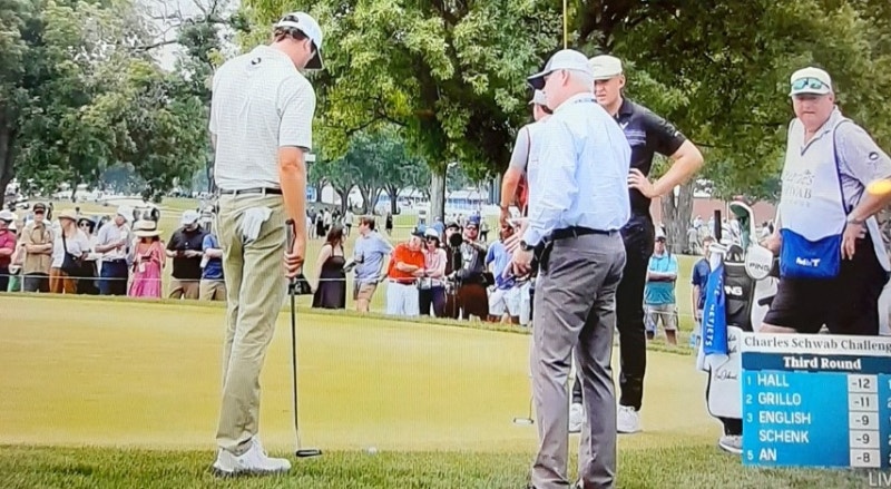 어드레스 과정에서 움직인 볼에 대한 판정 결과는?…경기위원회, 미국PGA투어 찰스 슈왑 챌린지 3R 2번홀에서 나온 상황에 대해 ‘벌타 없음’ 처리