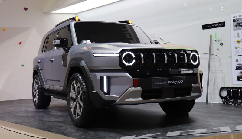 KR10의 디자인과 KG 모빌리티