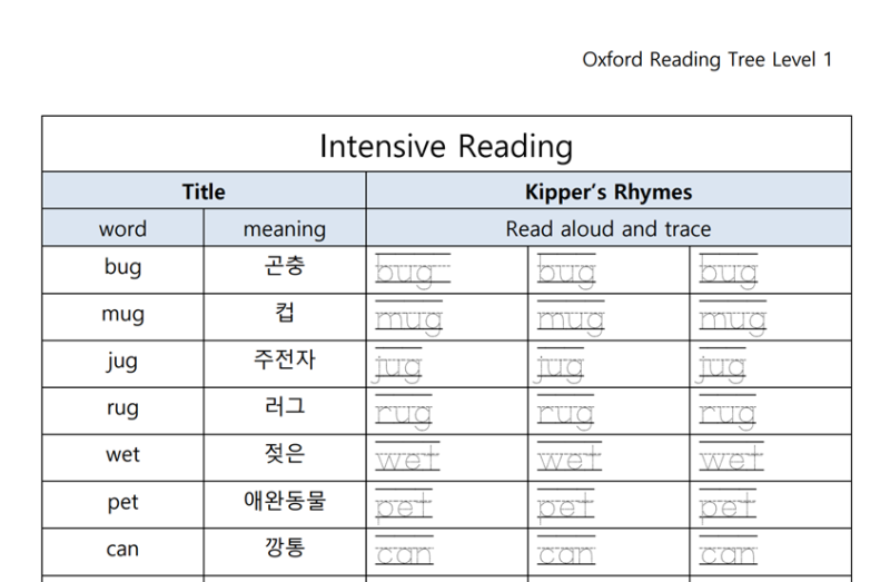 oxford reading tree_level 1