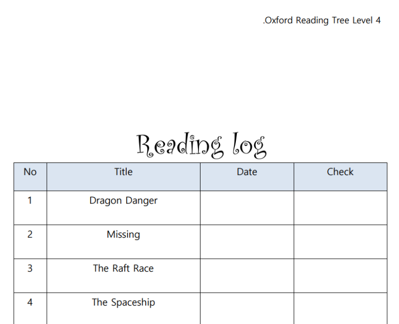 oxford reading tree level 4