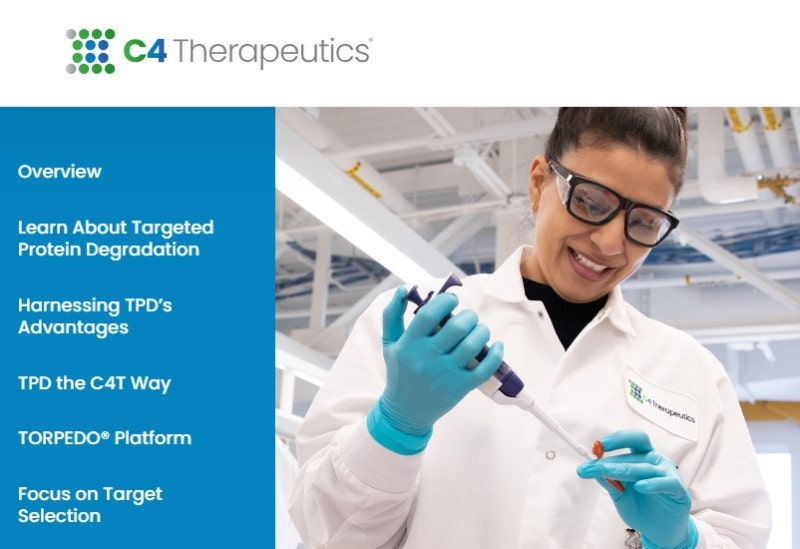 C4 테라퓨틱스 342% 더 뛴다...TPD 임상시험에 초록불