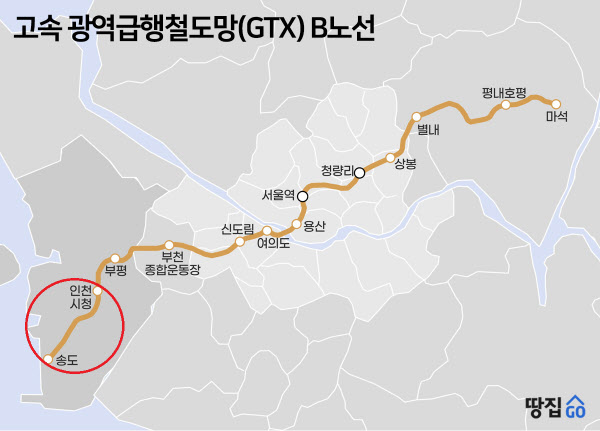 Gtx B 연장 유력 후보지조기착공 가능한 청학역 Vs 수요 확보된 연수역
