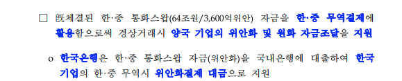 댓글 달러패권에 맞서는 위안화 무역결제 시스템 위안화 통화스왑의 목적