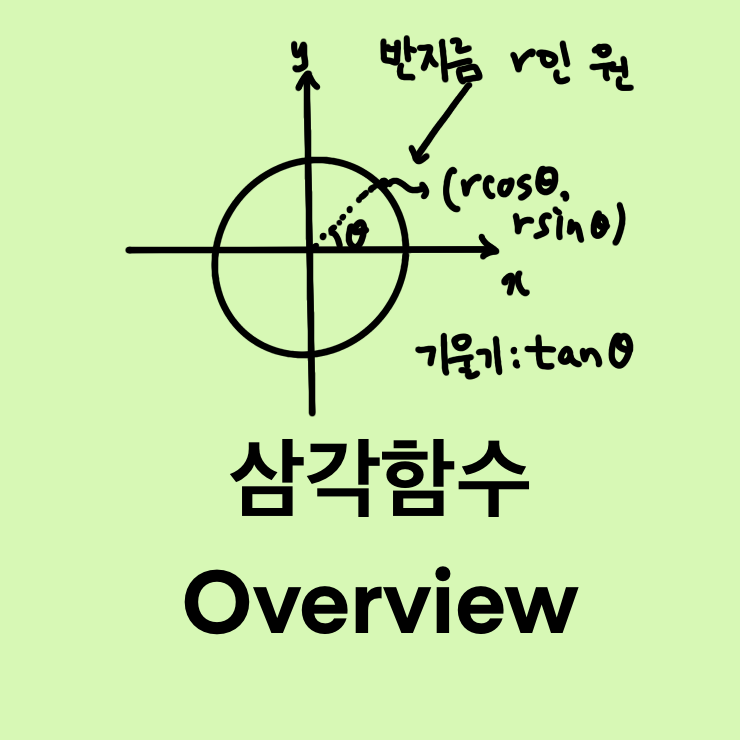 크롱 수학 개념 소화제 42강. 삼각함수 overview