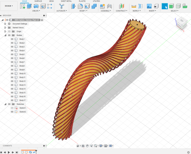 하루 하나 3D모델링! 008S 복합케이블 만들기 #Sweep 응용 #Pipe 응용 #Spline