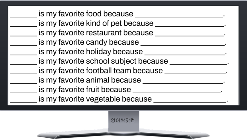 Opinion Writing Sentence Frames