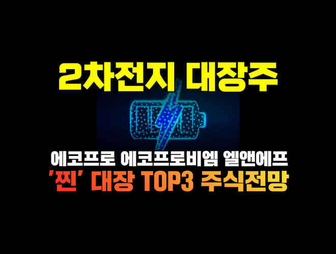 2차전지 관련주 대장주 에코프로 에코프로비엠 주식전망