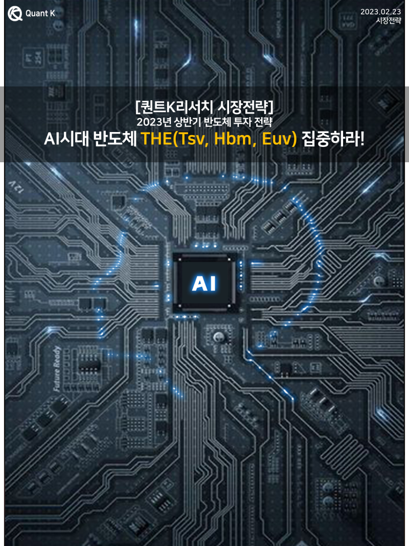 [시장전략] AI시대 반도체 THE(Tsv, Hbm, Euv) 집중하라!