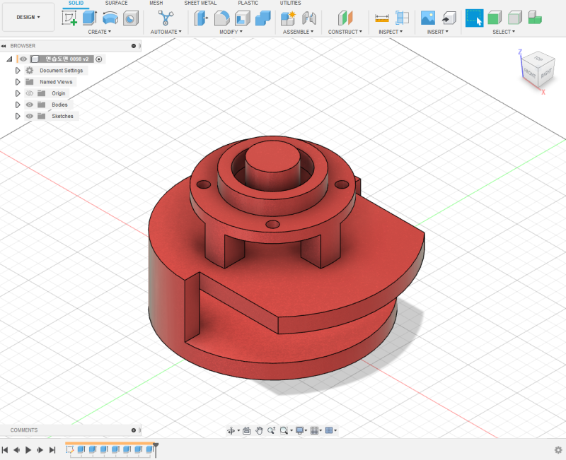 댓글 : 하루 하나 3D모델링! 0098 도면 #Extrude #Circular Pattern