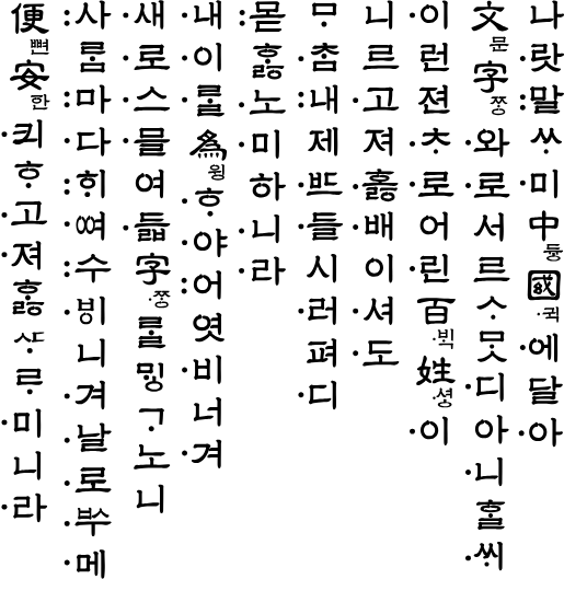 한글날 특집 한글 서체