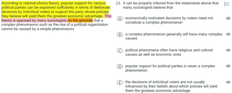 LR 빈출 논리 패턴 구조 (2) : 지문의 논리 맥 짚기 - 예시문제 (7)