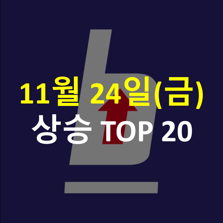 댓글 11월 24일 상승 Top20 깨끗한나라 제룡산업 그린리소스 한선엔지니어링 제이엔비 엠젠솔루션 퀀타피아