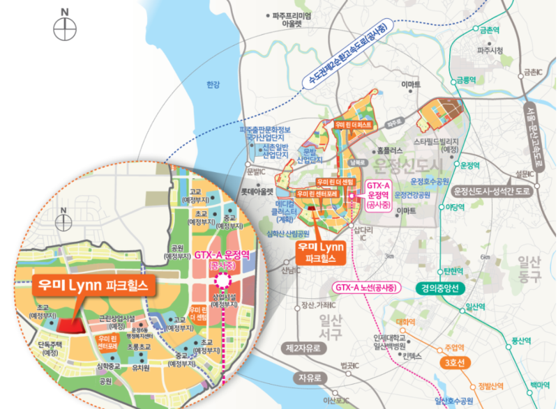 수도권분양 파주 운정신도시 우미 린 파크힐스본청약