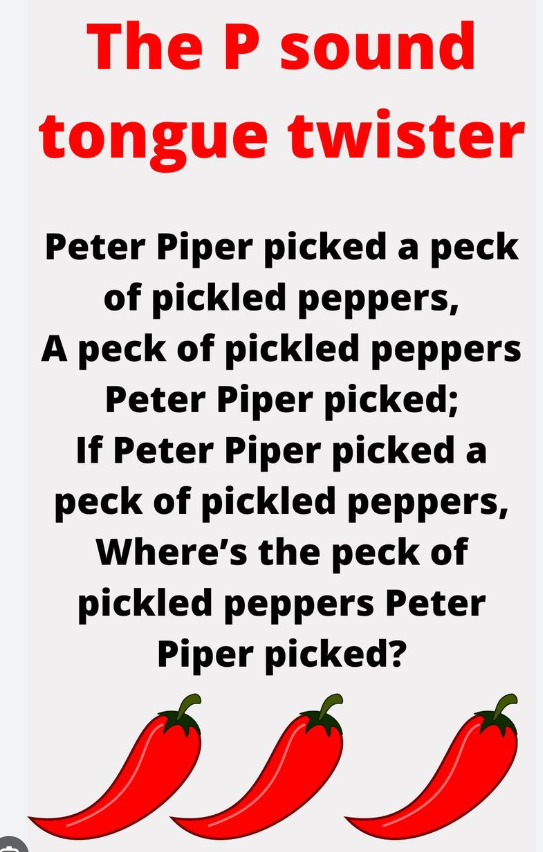 영어 스피킹에 도움 되는 텅 트위스터 115개 모음 PDF 다운