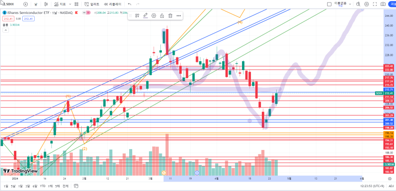 SOXL대신 NVDL을 선택한 이유와 SOXX의 상태