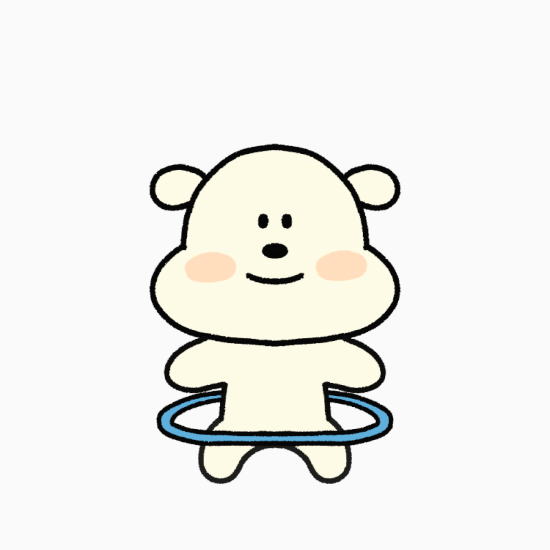 움직이는 이모티콘 (훌라후프)