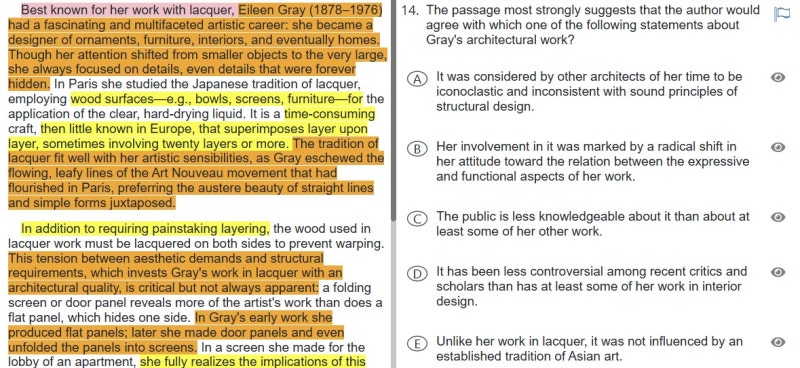 LSAT RC 키워드 위주 독해 Exercise - PT79_Section 4_Passage 2: Q14 정답 단서(source) 체크