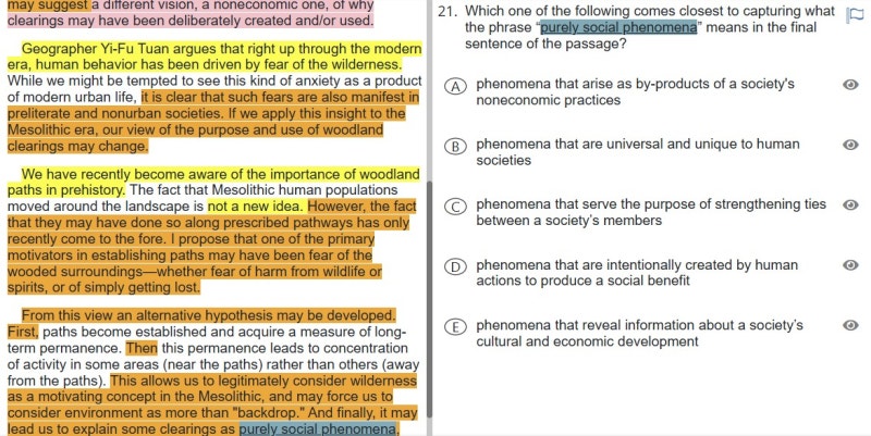 LSAT RC 키워드 위주 독해 Exercise - PT79_Section 4_Passage 3: Q21 정답 단서(source) 체크