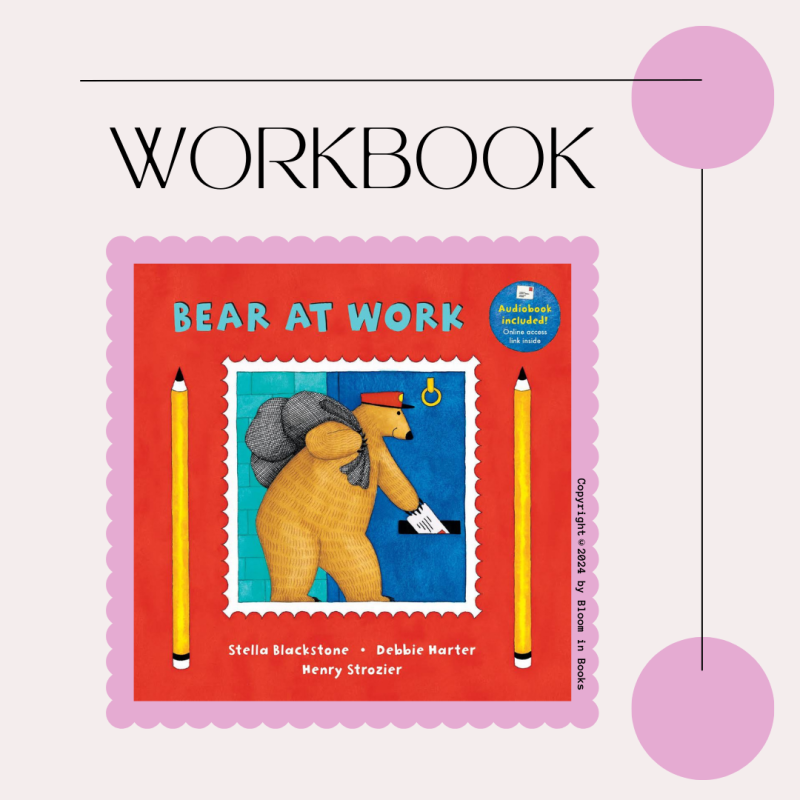 Bear at Work :: 직업, 장소, 라임 익히기 영어동화책 독후활동 리터러시 워크북