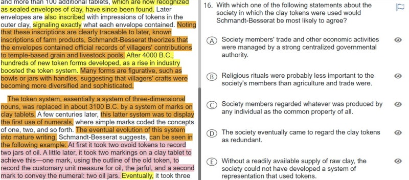LSAT RC 키워드 위주 독해 Exercise - PT78_Section 4_Passage 3: Q16 정답 단서(source) 체크