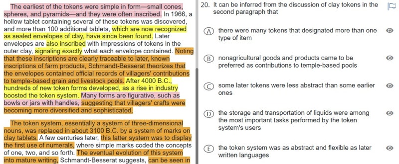 LSAT RC 키워드 위주 독해 Exercise - PT78_Section 4_Passage 3: Q20 정답 단서(source) 체크