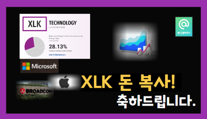 XLK 애플과 마이크로소프트에 중점 투자하는 ETF 깔끔정리및 나의 생각은?