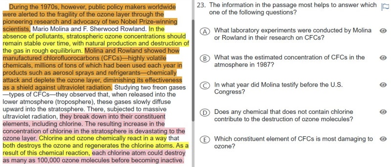 LSAT RC 키워드 위주 독해 Exercise - PT78_Section 4_Passage 4: Q23 정답 단서(source) 체크