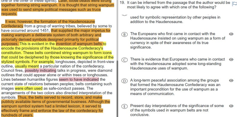 LSAT RC 키워드 위주 독해 Exercise - PT144_Section 1_Passage 3: Q19 정답 단서 ...