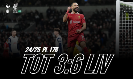 [분석 리뷰] PL 17R 토트넘 vs 리버풀: 도합 9골!! 수비수 퀄리티 차이가 만들어낸 다득점 경기!