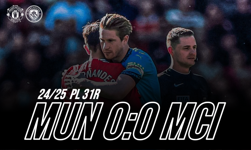 [분석 리뷰] PL 31R 맨유 vs 맨시티: 갈길 바쁜 맨시티, 더브라위너 고군분투 했지만 맨유에 발목잡혀..