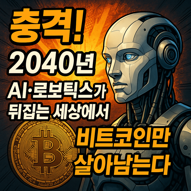 충격! 2040년, AI·로보틱스가 뒤집는 세상에서 비트코인만 살아남는다