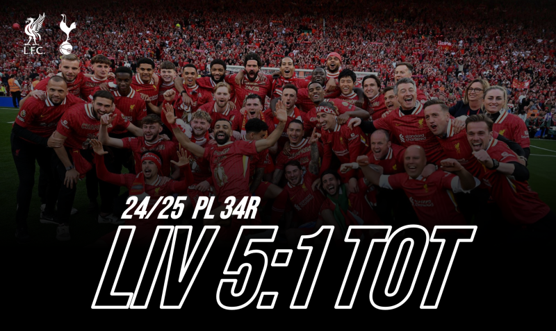 [분석 리뷰] PL 34R 리버풀 vs 토트넘: 역대 최고 리버풀, 역대 최악 토트넘!