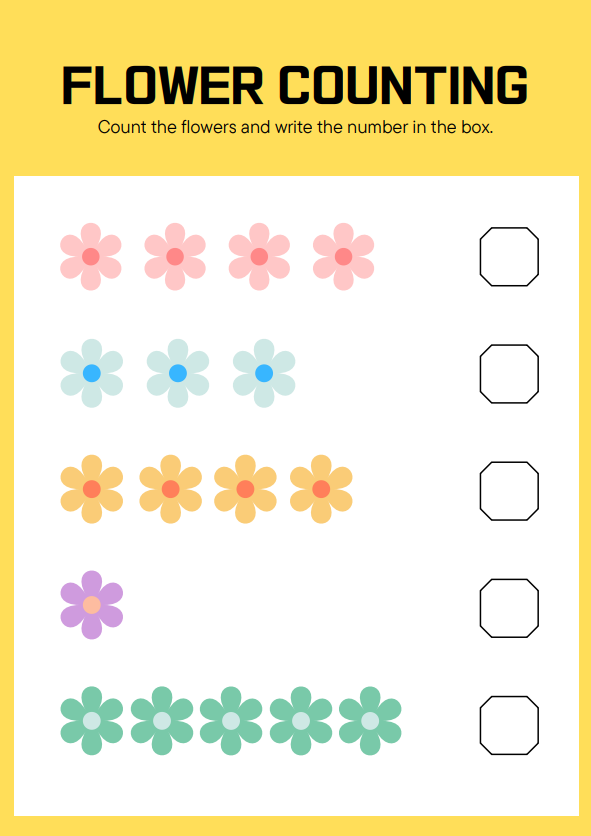 [4~6세]Flower Counting