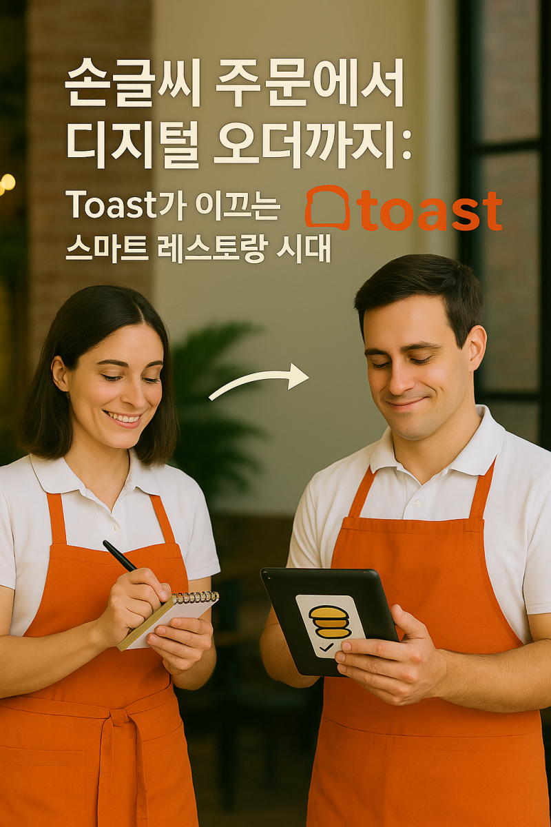 손글씨 주문에서 디지털 오더까지: Toast가 이끄는 스마트 레스토랑 시대