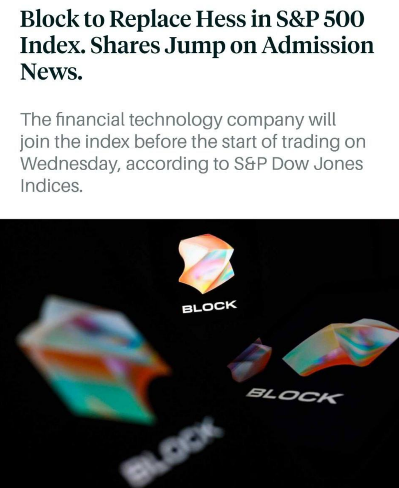 아무도 예상 못한!! 오늘부터 S&P500 신규 편입 종목, 블록(XYZ)은 어떤 회사? (by. 팀셰르파)