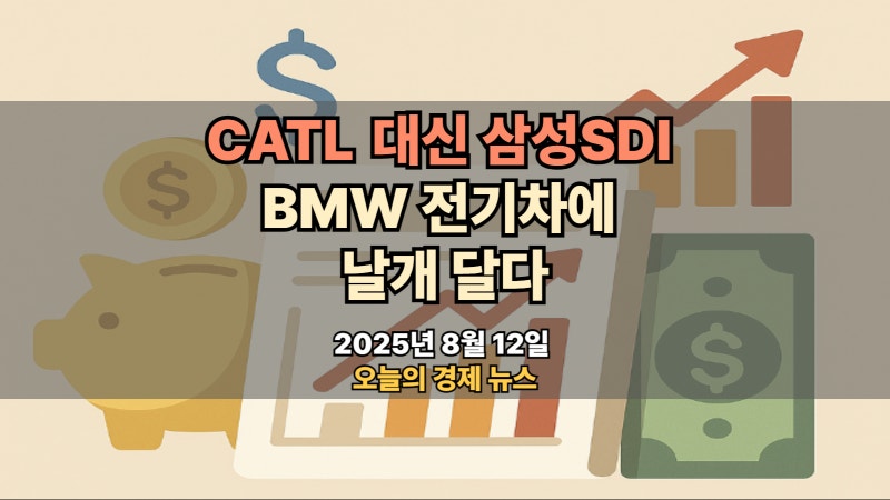 CATL 대신 삼성SDI, BMW 전기차에 날개 달다 & 8월 12일 뉴스