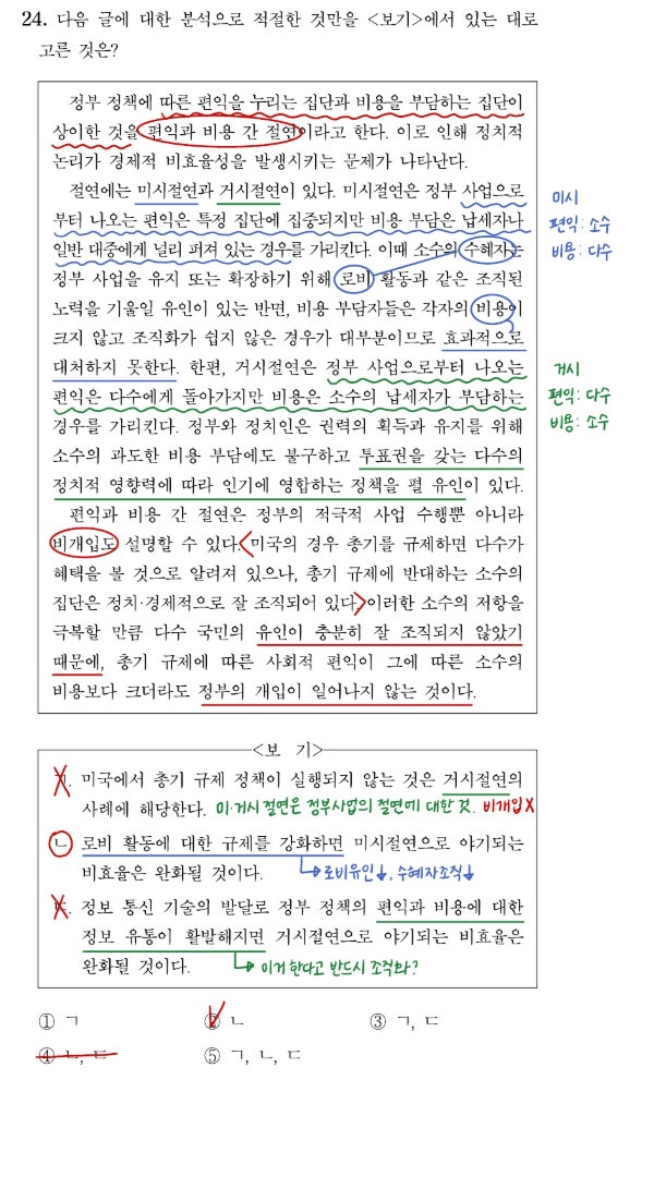 2026 LEET 추리논증 손필기 해설 (24번)