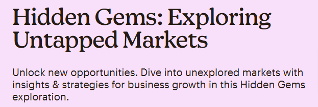 Exploring Untapped Markets