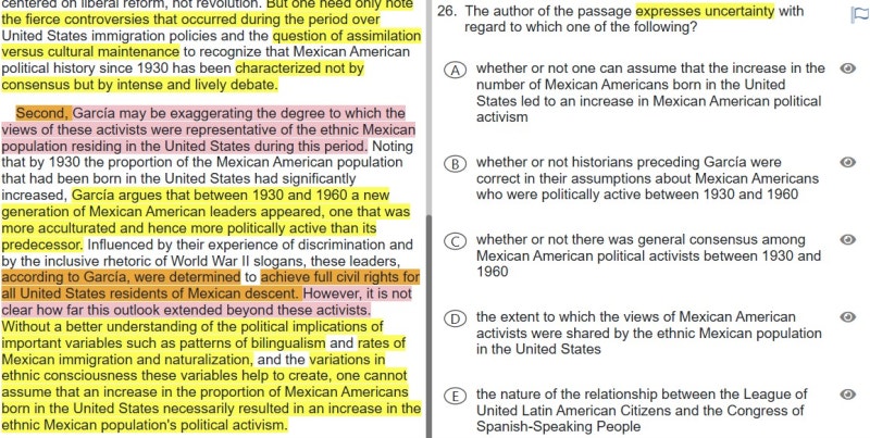 LSAT RC 키워드 위주 독해 Exercise - PT142_Section 3_Passage 4: Q26 정답 단서 ...