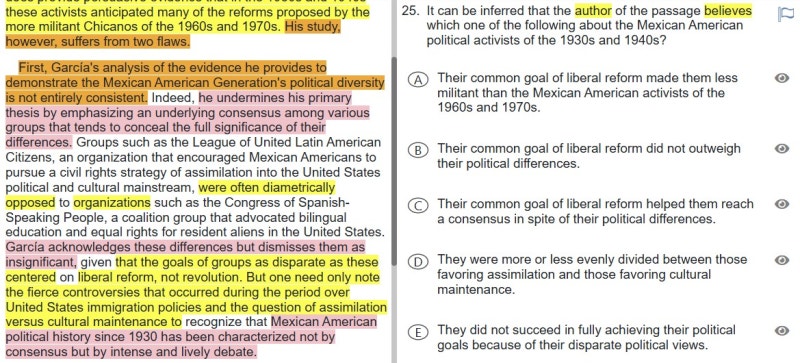 LSAT RC 키워드 위주 독해 Exercise - PT142_Section 3_Passage 4: Q25 정답 단서 ...