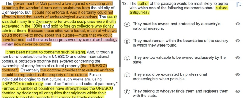 LSAT RC 키워드 위주 독해 Exercise - PT147_Section 3_Passage 2: Q12 정답 단서 ...