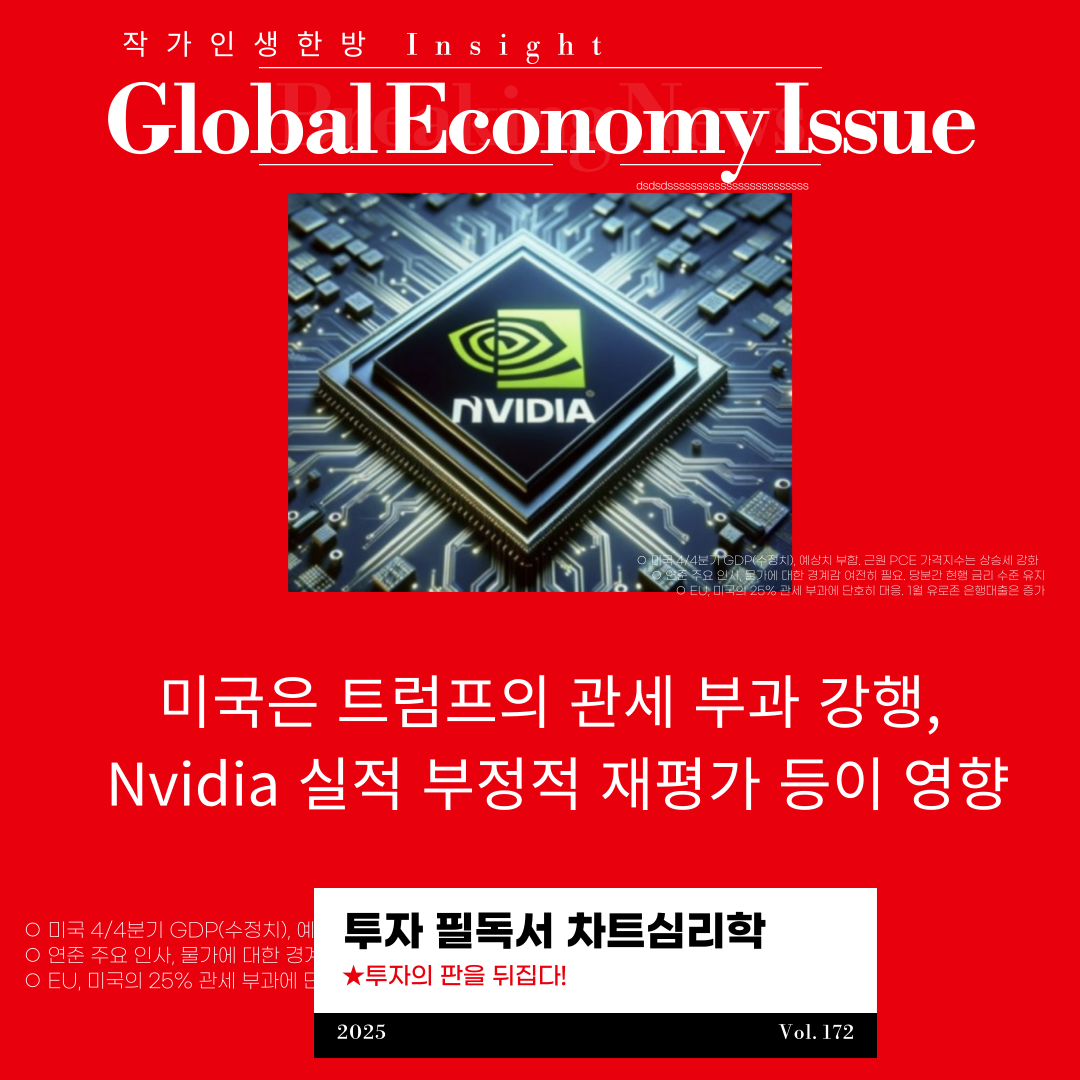 국제 경제뉴스 미국은 트럼프의 관세 부과 강행 Nvidia 실적 부정적 재평가 등이 영향 등 Insight Of 차트심리학
