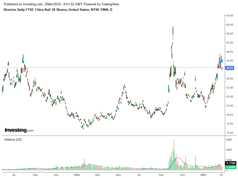 중국 증시에 투자하는 ETF : YINN, KWEB, CWEB
