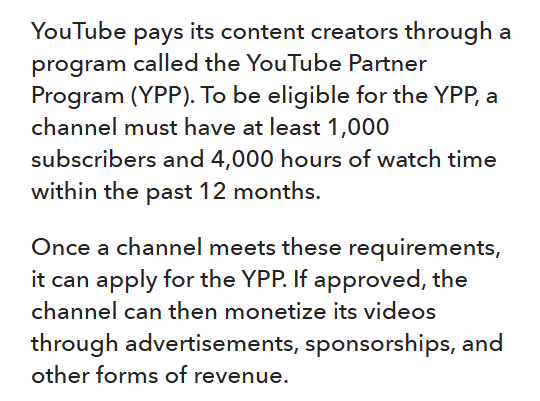 How much does YouTube pay per view?