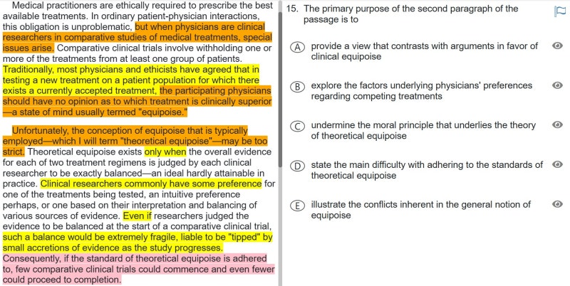 LSAT RC 키워드 위주 독해 Exercise - PT147_Section 3_Passage 3: Q15 정답 단서 ...