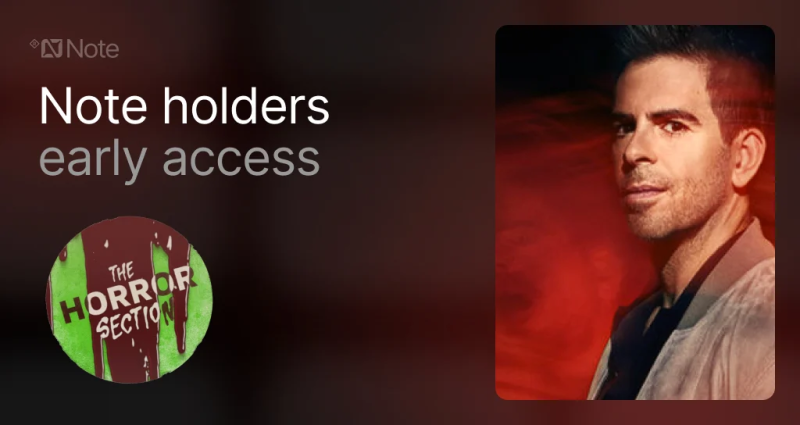 Republic Note 뉴스레터 - 독점 조기 할인 혜택에 주목하세요 : 일라이 로스의 호러 스튜디오(Eli Roth's horror studio)